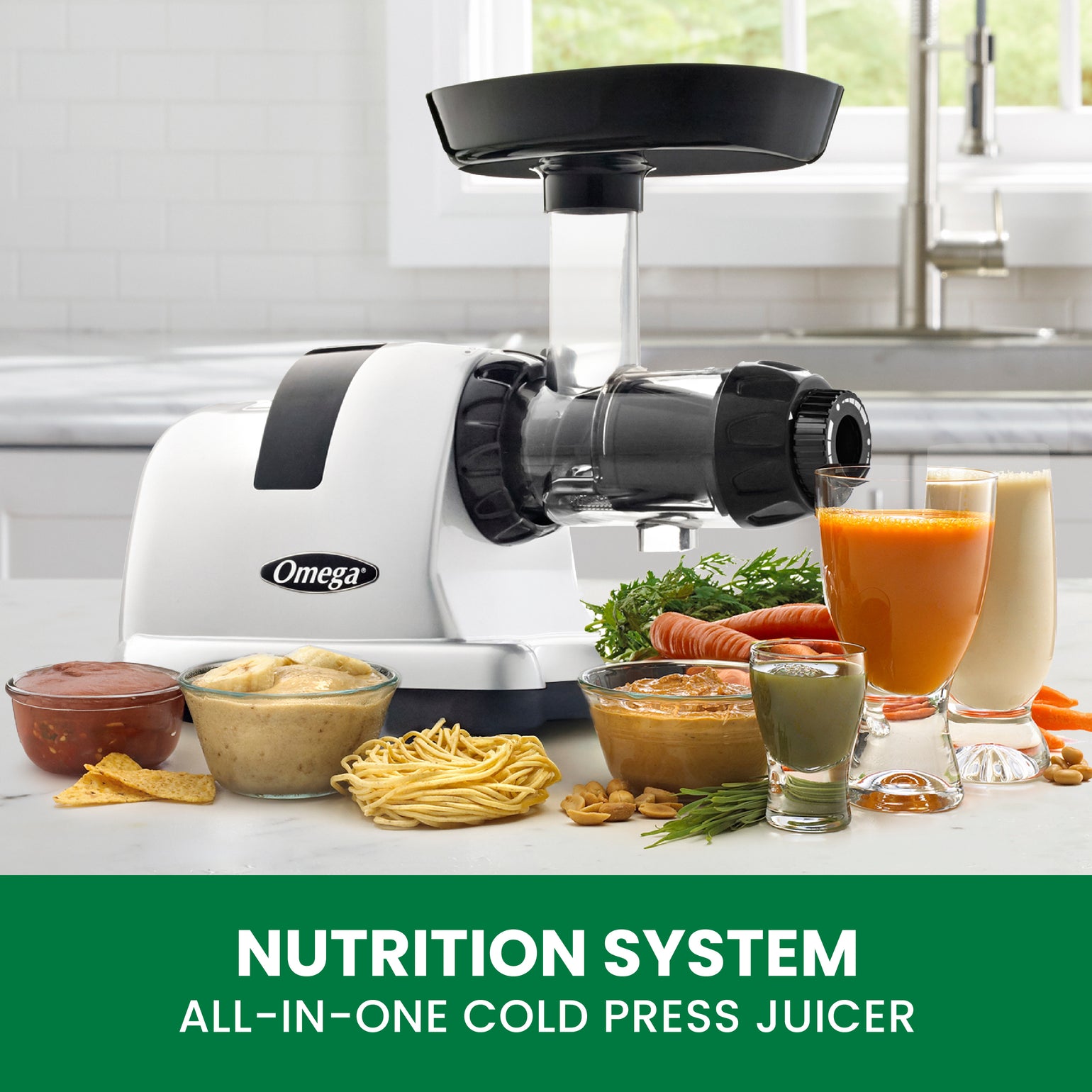 Omega All in One Nutrition System Cold Press Juicer (J8006) – Omega Juicers
